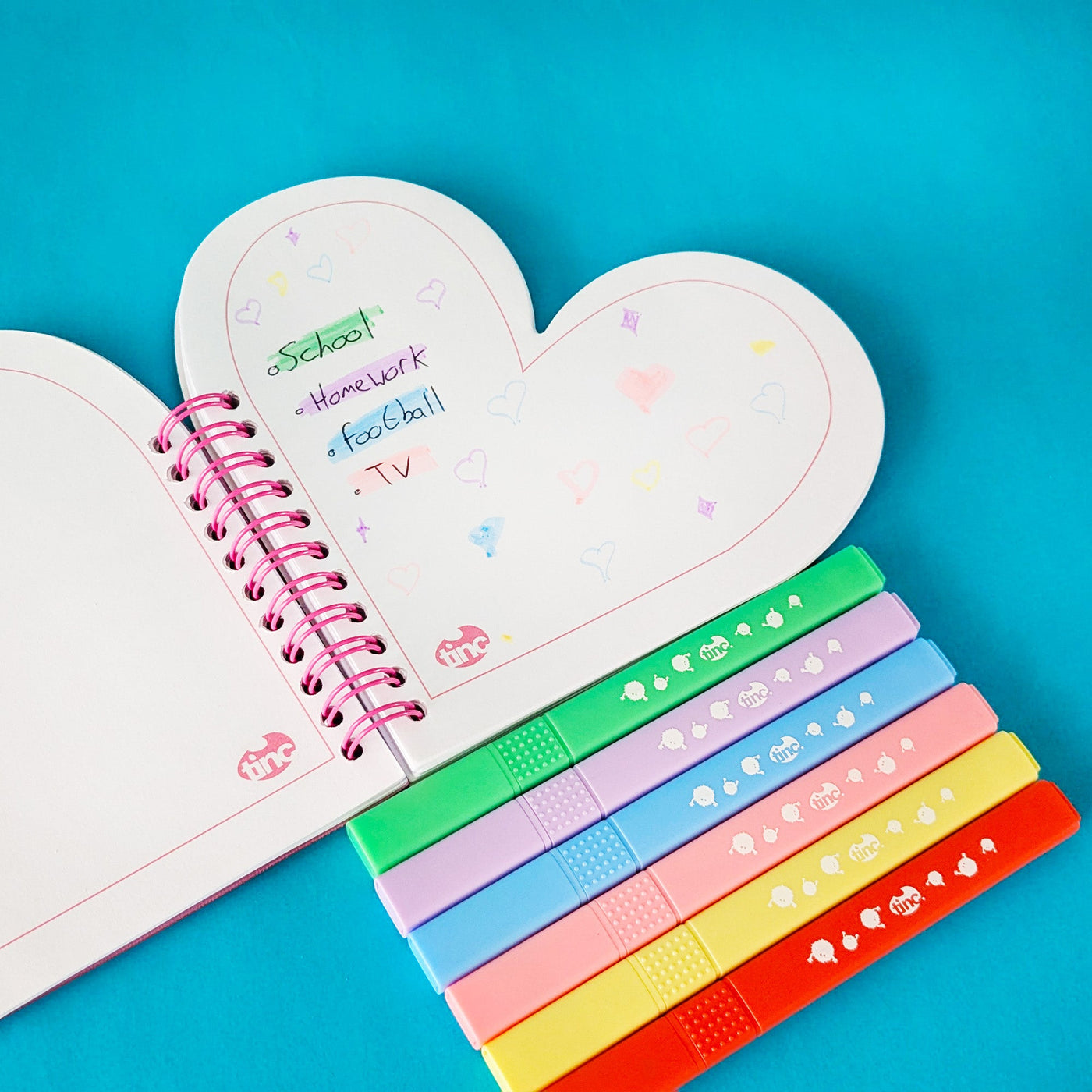 Mallo Heart Padded A5 Notebook — Tinc
