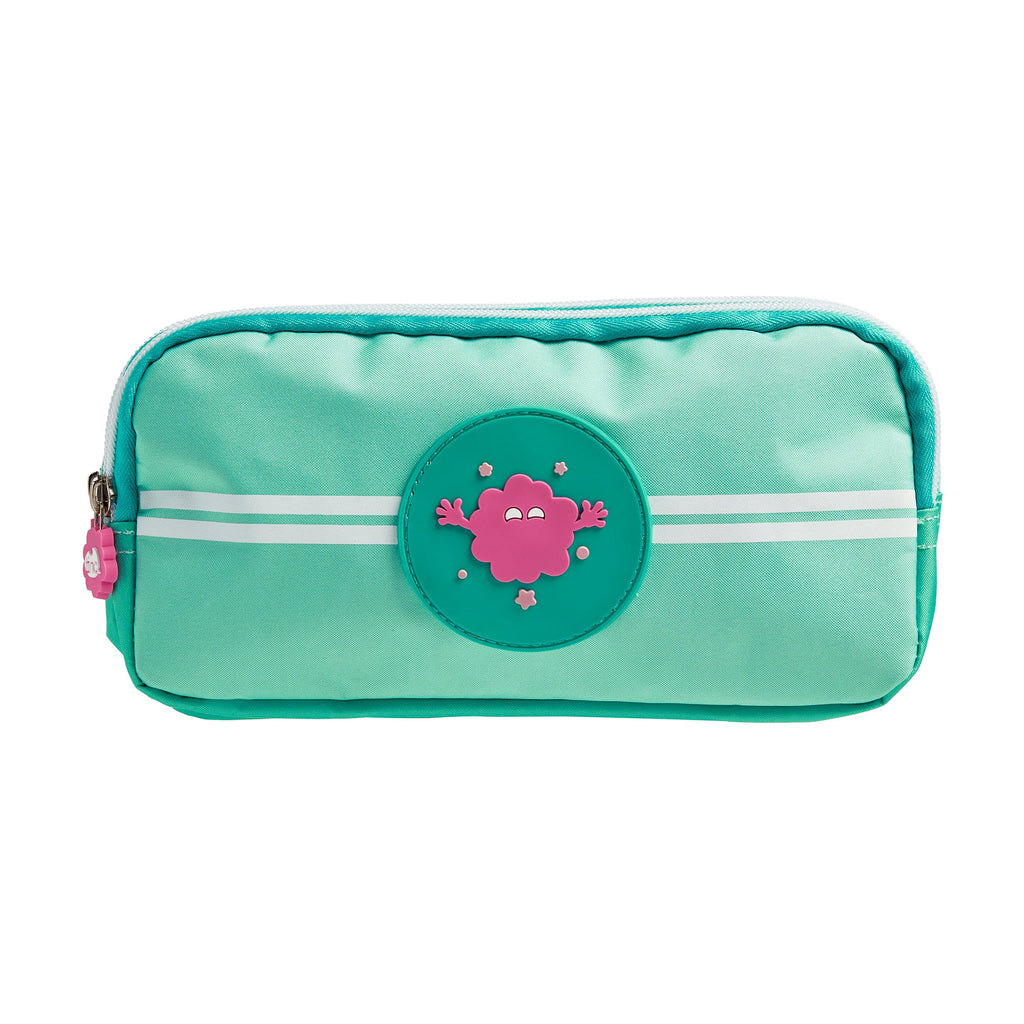 Mintees Triple Zip Pencil Case Tinc